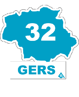 Autocollant 12 département de l'Aveyron - Autosignalétique